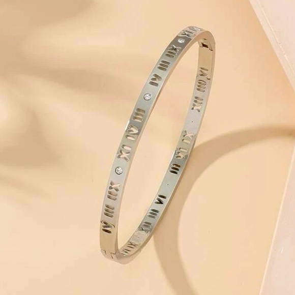 Jewelry | Roman Numeral Bangle Bracelet | Poshmark